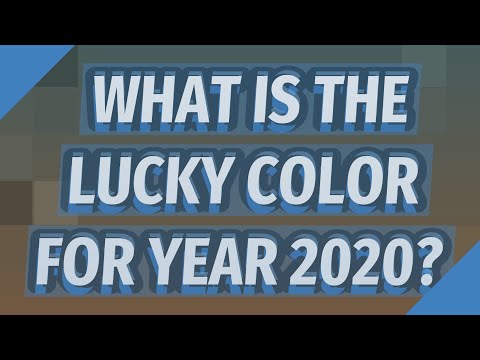 What is the lucky color for year 2020?