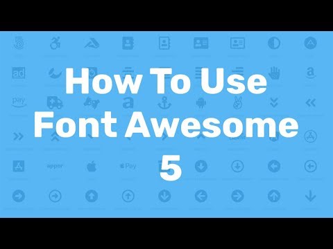 How to Download and Use Font Awesome 5 Icons Tutorial | HTML,CSS Web Design offline & CDN