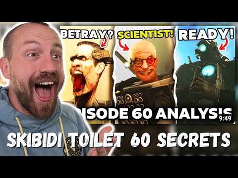SKIBIDI TOILET UPRISING!? - skibidi toilet 60 ALL SECRETS & Easter Egg Analysis Theory (REACTION!!!)