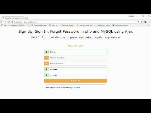 Learn Form validation in JavaScript using regular expression part1 - Mind Luster