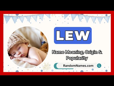 Lew - Baby Boy Name Meaning, Origin & Popularity - RandomNames.com