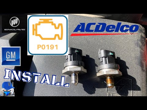 How To: 2008-2017 Buick Enclave P0191 Fix, Fuel Rail Injection Pressure Sensor Install. Lambda.