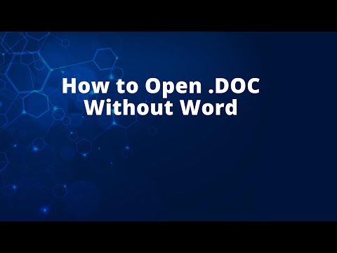 How to Open .DOC Without Word