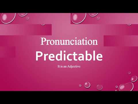 Predict and Predictable Meaning with Examples
