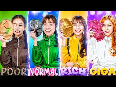 Poor Vs Rich Vs Giga Rich Vs Normal Girl At Squid Game 3