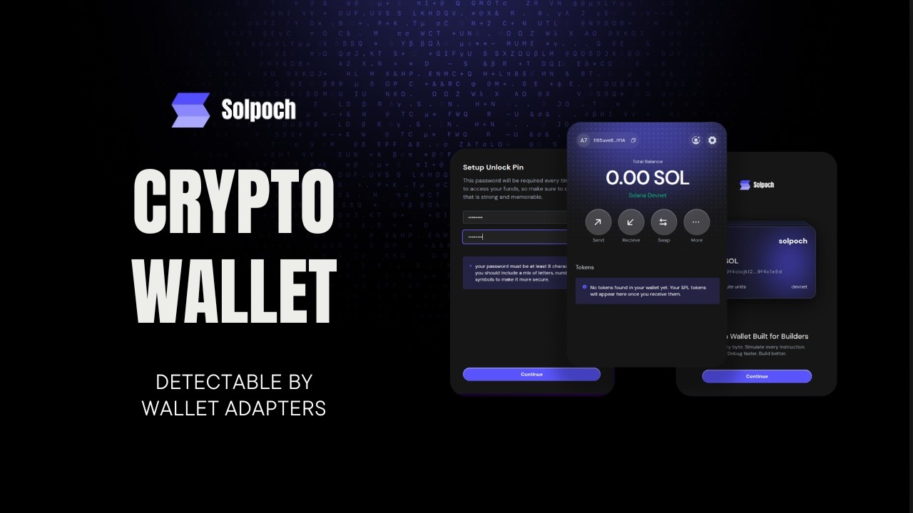 Built a Dev first Crypto Wallet compatible with Wallet Standards ( auto-detected by wallet adapters)