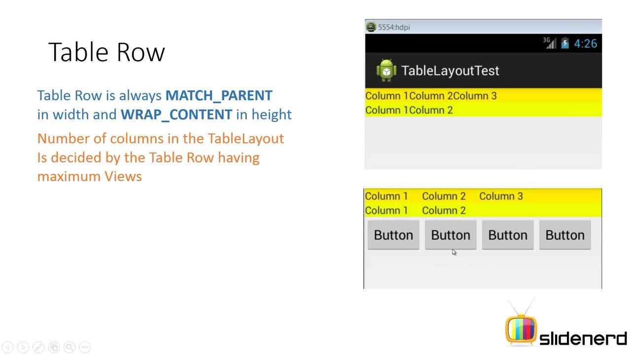 63 Android Tutorial For Beginners  Table Layout HD
