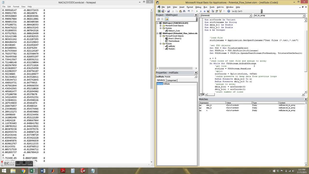 Create data array from text file VBA Excel