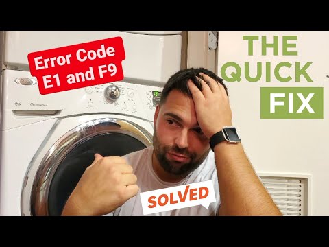 How to fix Washing Machine Error Code F9 E1 QUICK FIX