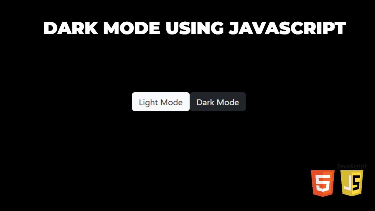 Create Dark Mode with HTML, CSS, Bootstrap & JavaScript | Complete Guide