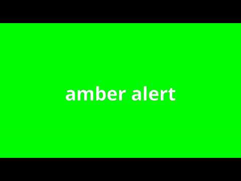 what is the meaning of amber alert