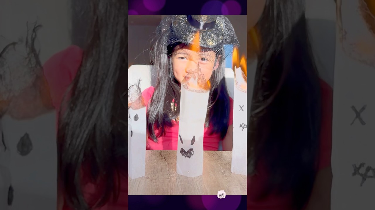 Sari's Flying Teabag Ghost Science! 👻 Easy Halloween Experiment for Kids