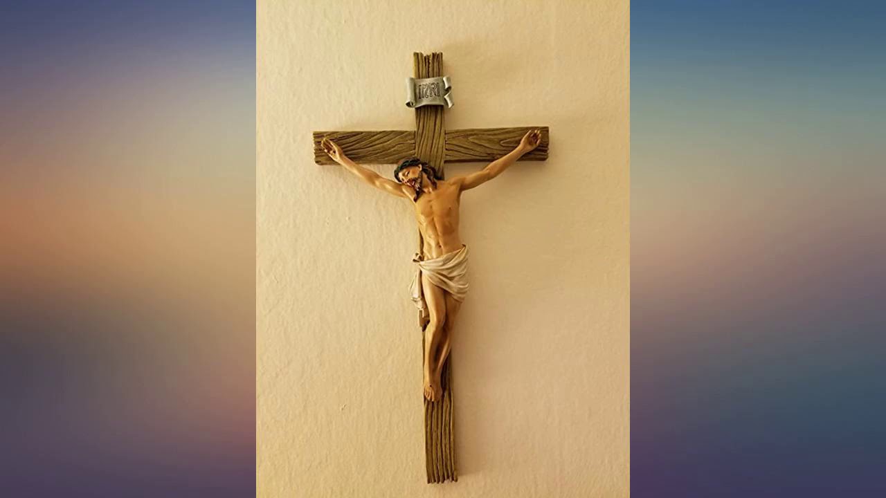 Jesus Nailed On The Cross Resin Wall Crucifix, 14 Inch review