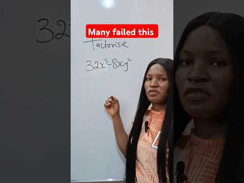Factorisation of algebraic expression. #mathshorts #maths #algebra