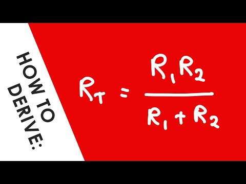 How to Derive Two Resistors in Parallel Quickly - A Level Physics