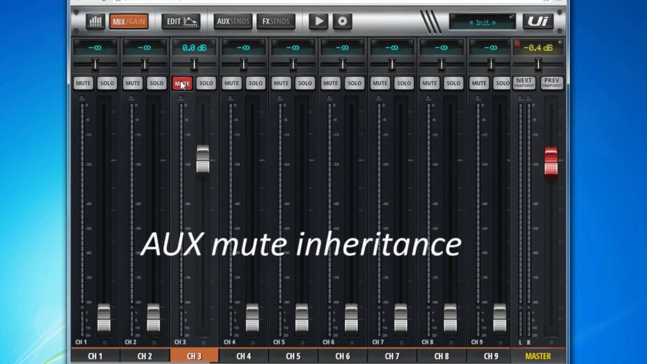 Ui12 | 12-input remote-controlled digital mixer