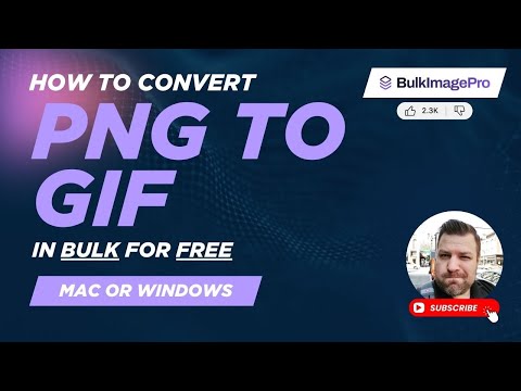 How to Convert PNG to GIF in Bulk for FREE (Windows or Mac)
