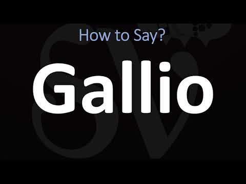 How to Pronounce Gallio? (CORRECTLY)