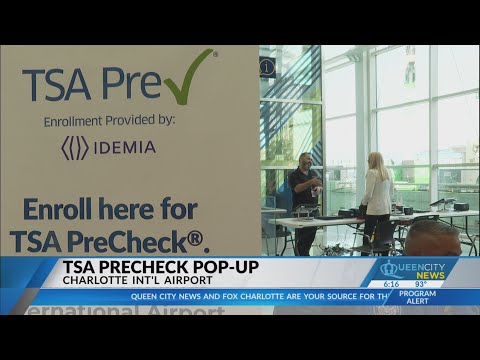 CLT Airport TSA precheck pop-up