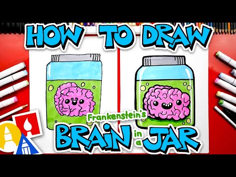 How To Draw Frankenstein's Brain In A Jar
