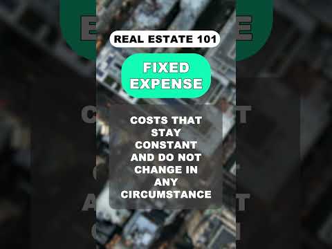 What is a Fixed Expense? | Real Estate