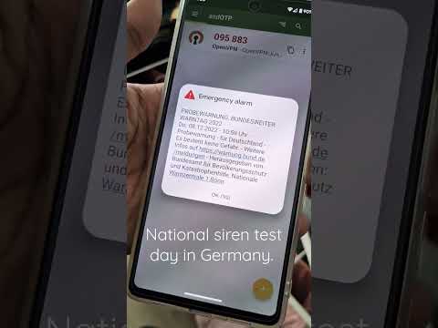 Sirens and warning apps | Germany | Test Day Today