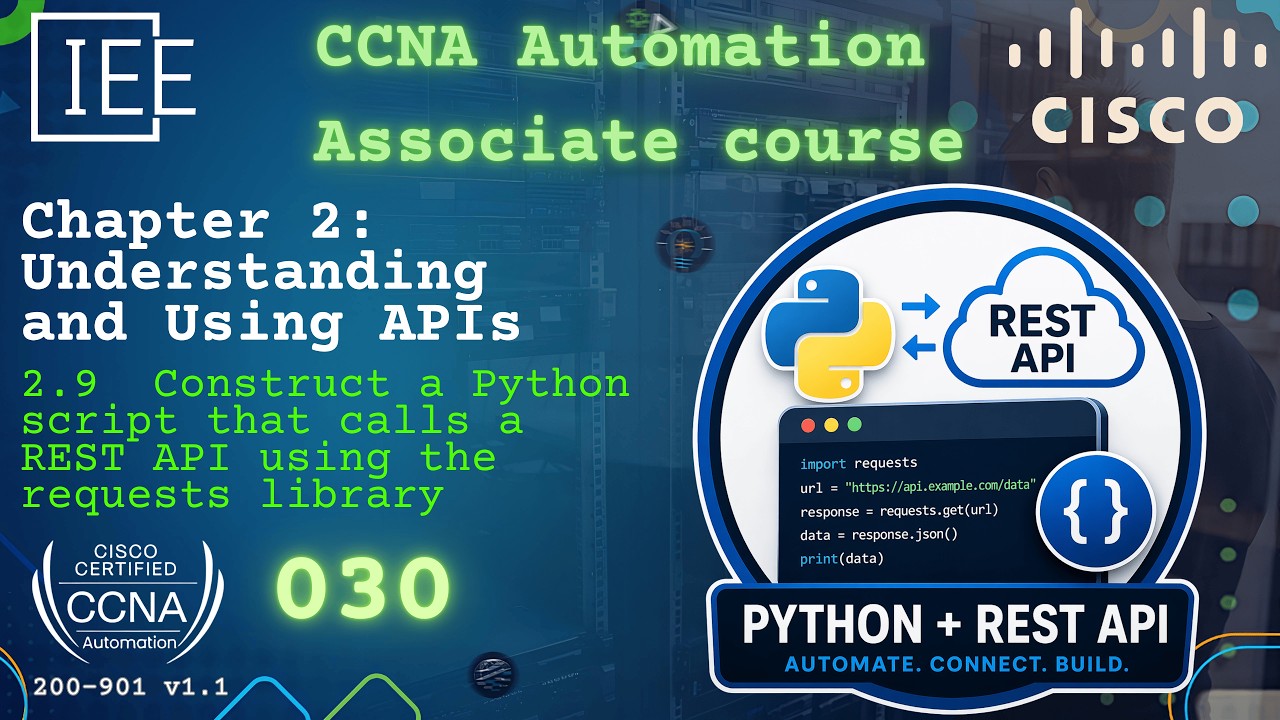 CCNA Automation (DEVASC 200-901) | DevNet Associate | 030 Python REST API Calls with Requests