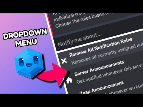 #Discord How to make a Dropdown menu with Sapphire