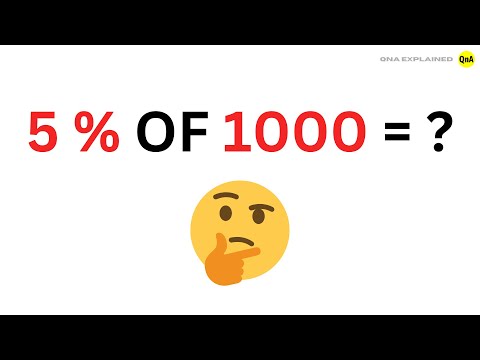 What is 5% of 1000 ? || QnA Explained