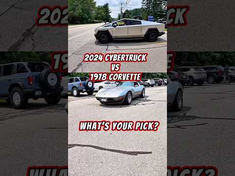 2024 Cybertruck vs 1978 Corvette – Which Would You Choose?