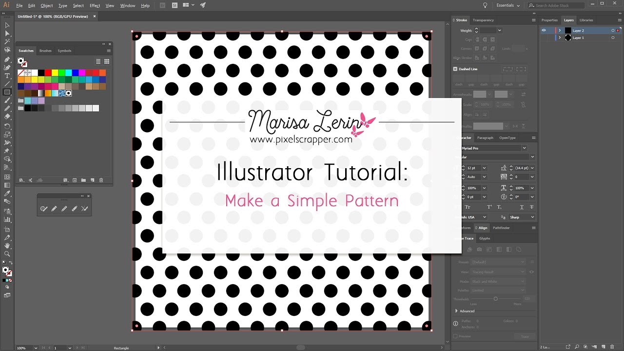 How to Make a Simple Pattern In Illustrator
