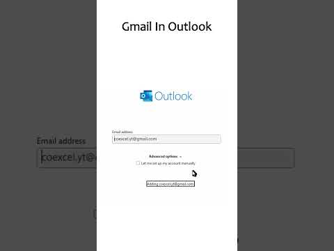 Configure Gmail in PC Outlook 2021 Windows #coexcel #connect