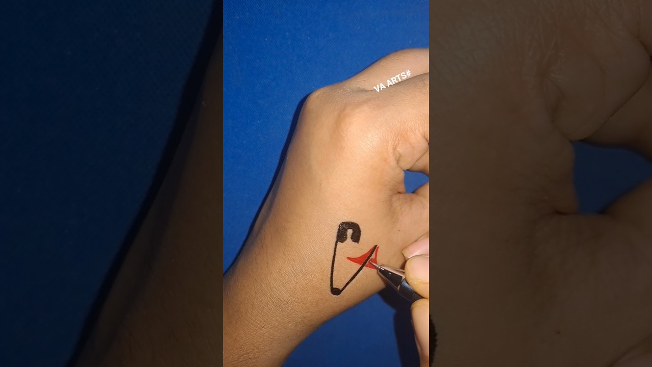 DIY PIN TATTOO 🧷👌❤️ #tattoo #shorts #viral #2k25 #trending #tattoodesign