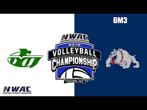 2018 NWAC Volleyball Championship - GM 3 Highline vs. Bellevue
