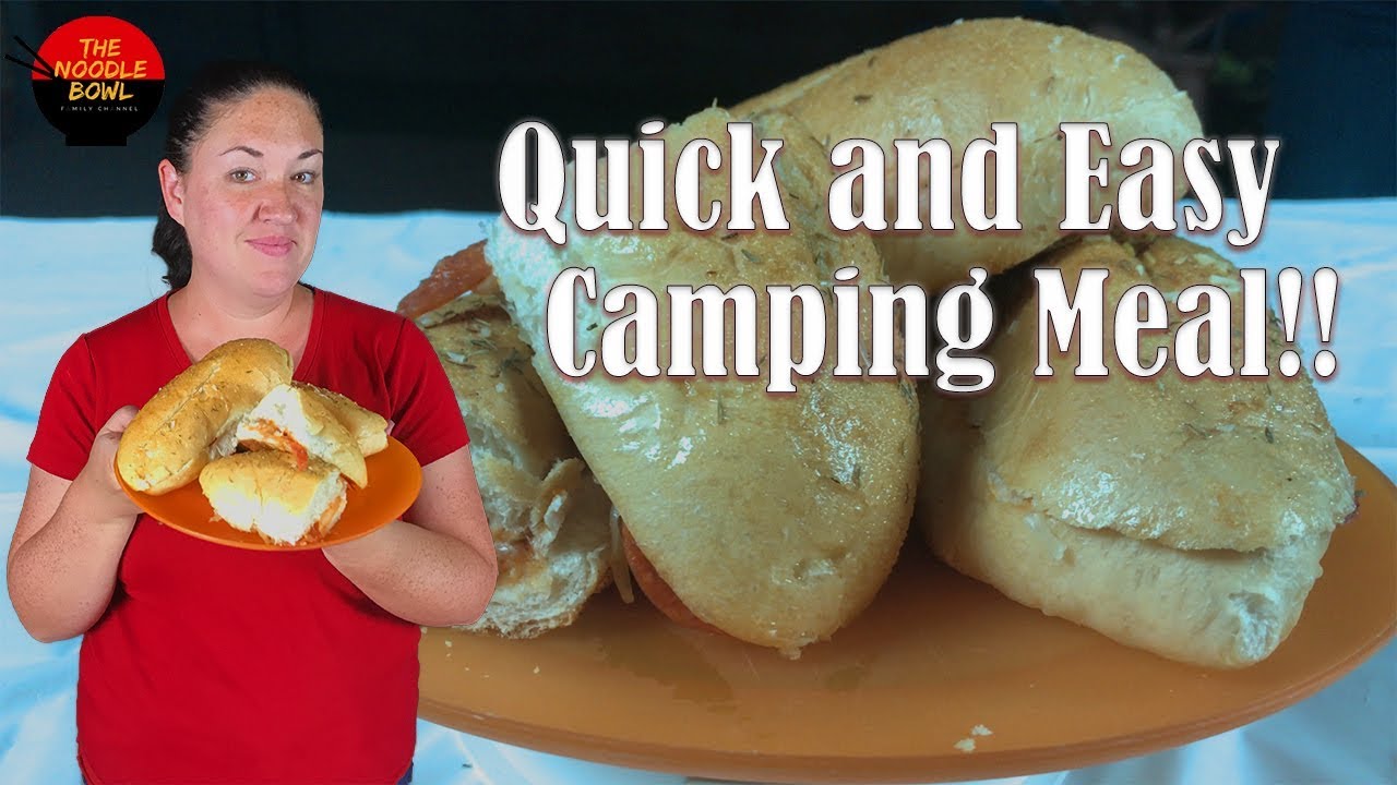 French Bread Pizza Super Easy Camping Meal for Family