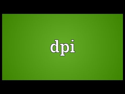 Dpi Meaning