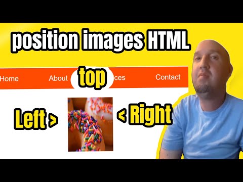 how to change image position in html