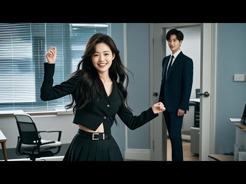 The intern works late and dances to unwind, unaware that the CEO is watching her with keen interest!