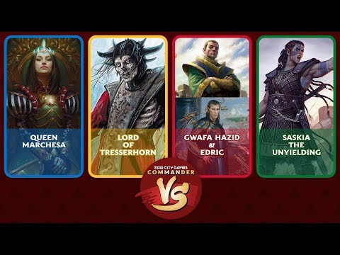 Commander VS S15E2: Queen Marchesa VS Lord Tresserhorn VS Gwafa Hazid & Edric VS Saskia [EDH]