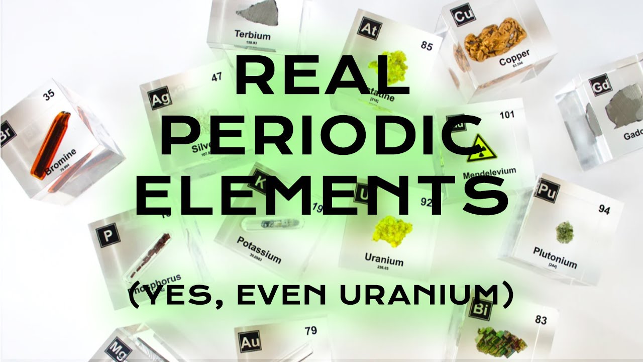 Real PERIODIC ELEMENTS Acrylic Cube Subscription!