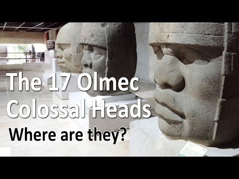 The 17 Olmec colossal heads - where can you see them?