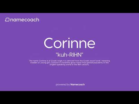 How to Pronunce Corinne