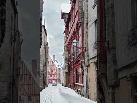Snowy Christmas Day in France 🎄⛄