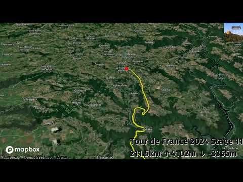 Tour de France 2024 Stage 11 - Men : Évaux-les-Bains to Le Lioran (July 10, 2024)