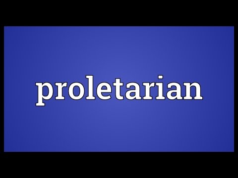 Proletarian Meaning
