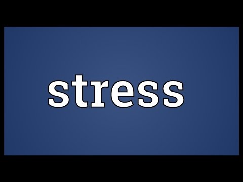 Stress Meaning