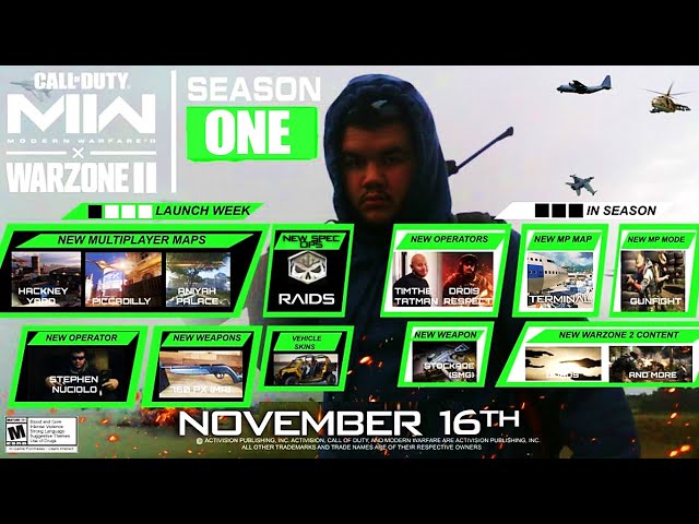 When does Modern Warfare 2 Season 1 release?