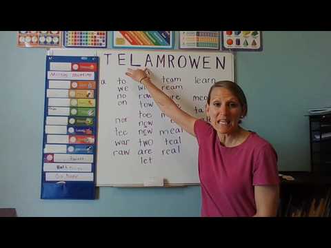 Making Words Using the Letters t, e, l, a, m, r, o, w, e, n