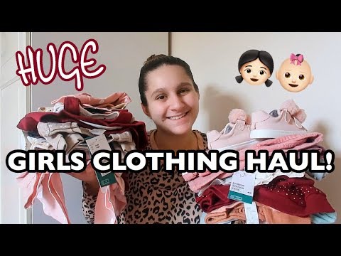 *HUGE* BABY GIRL AND TODDLER GIRL WINTER CLOTHING HAUL 2019 | H&M CLOTHING HAUL