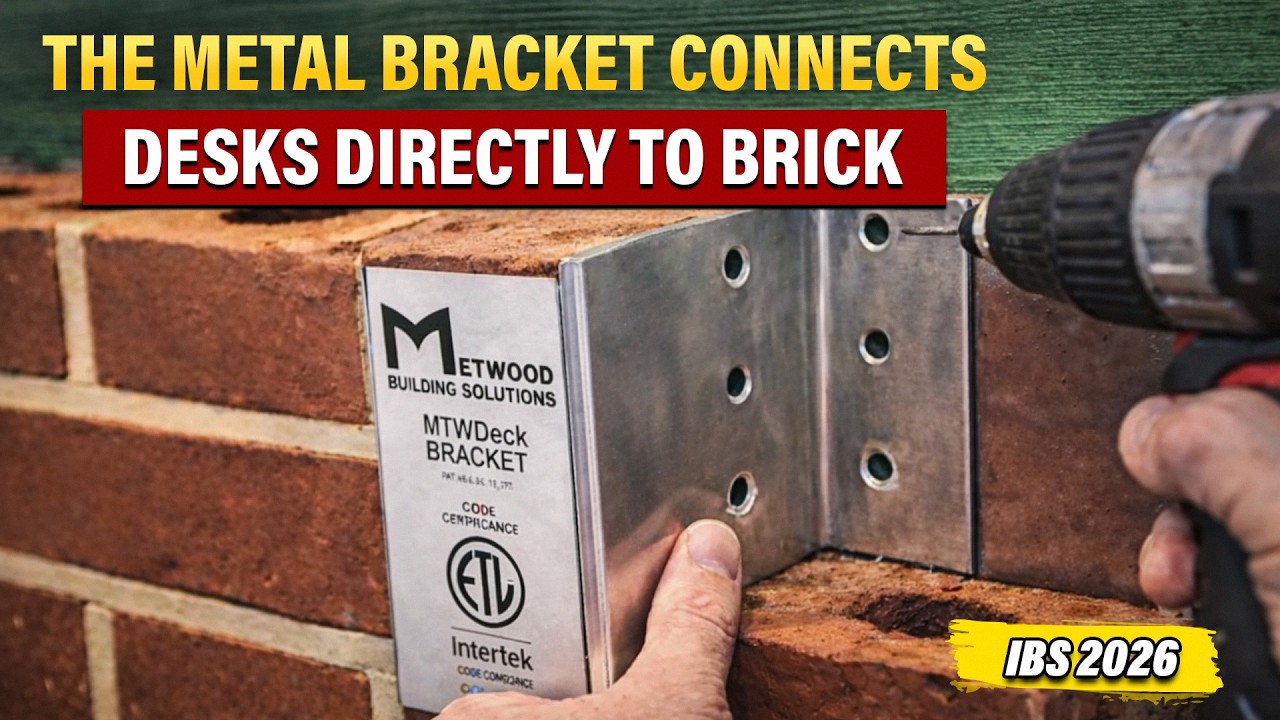 This Metal Bracket Connects Decks Directly to Brick | IBS 2026